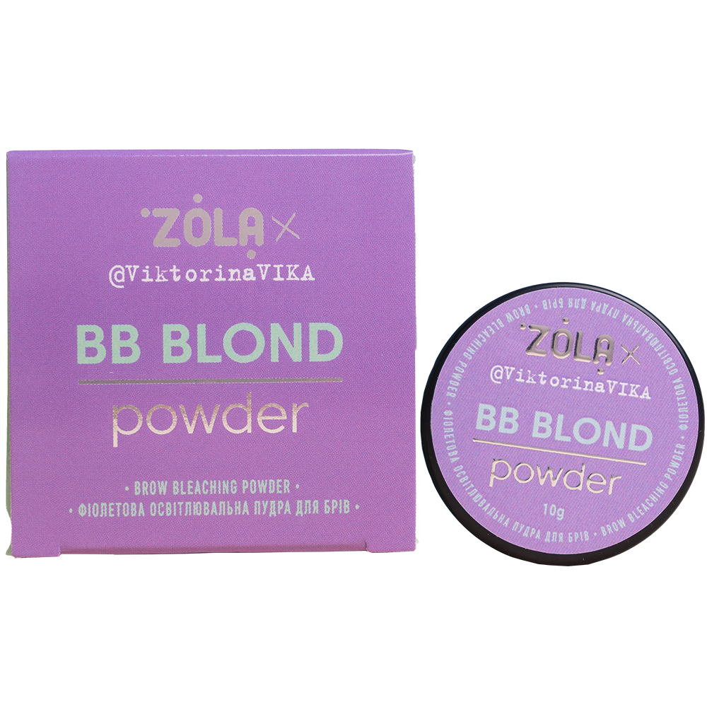ZOLA Viktorina Vika Eyebrow Brightening Purple BB Powder 10 g.